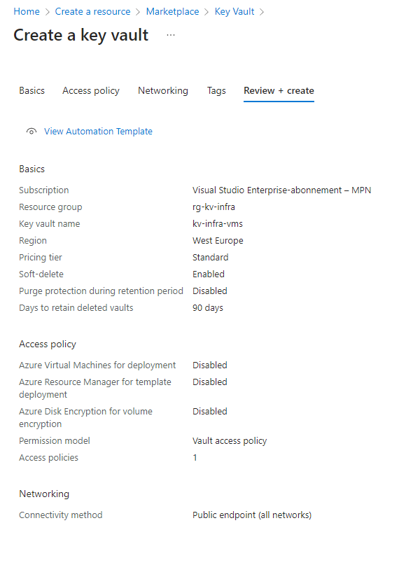 How to Use Azure Key Vault to Store and Retrieve VM Credentials